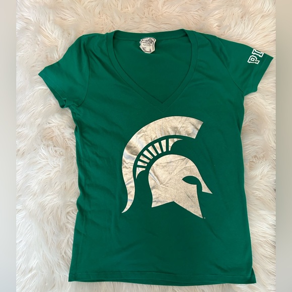 PINK Victoria's Secret | Tops | Pink Victorias Secret Michigan State ...